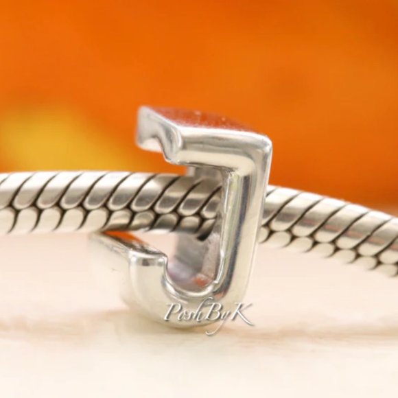 Pandora | Jewelry | Pandora Letter J Alphabet Charm 797464 | Poshmark